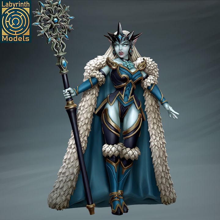 3D Printable Ice Elves Collection - 32mm scale by Labyrinth Models